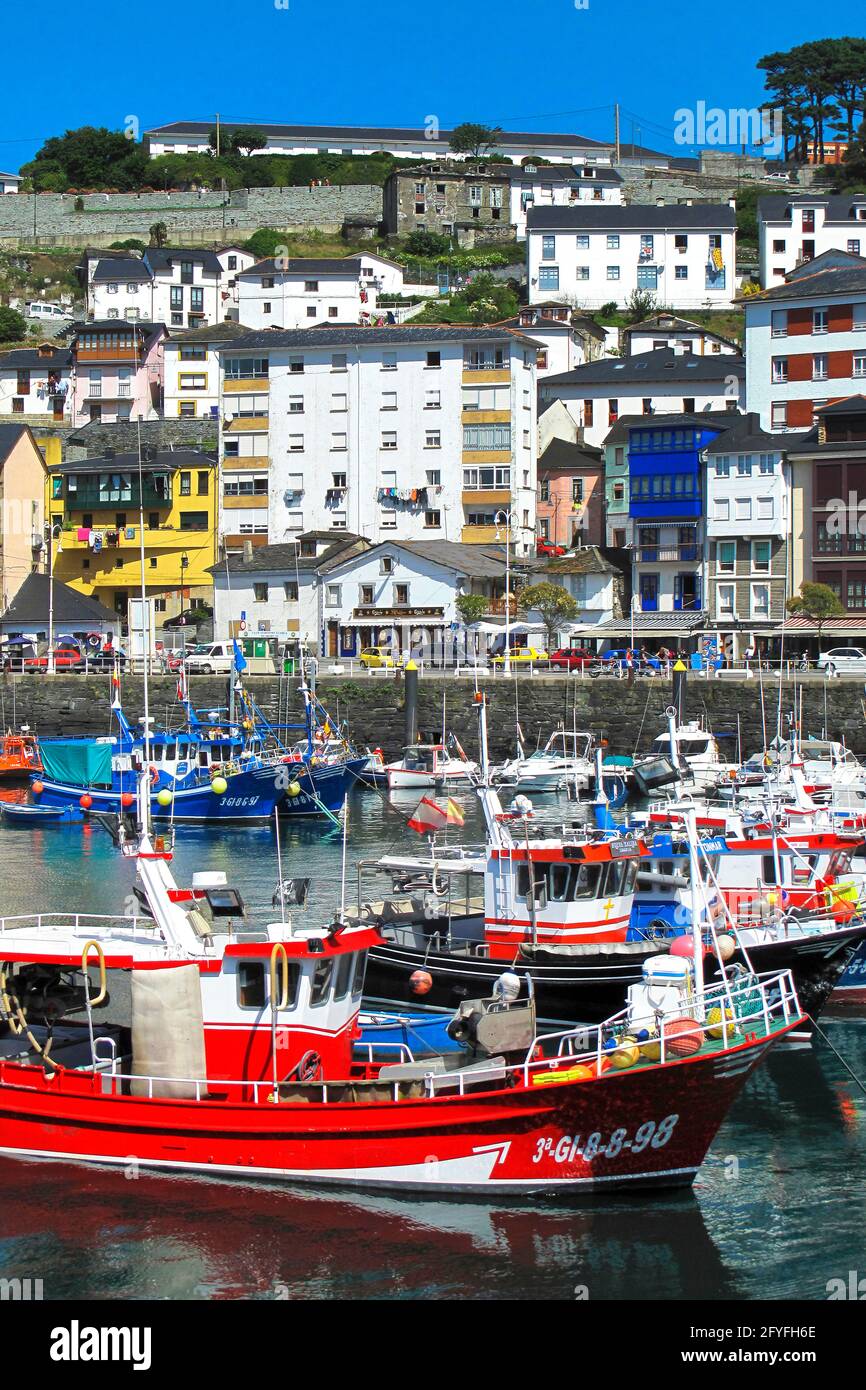 Luarca´s Harbour, Fishing port, Luarca, Asturias, Spain, Europe Stock ...