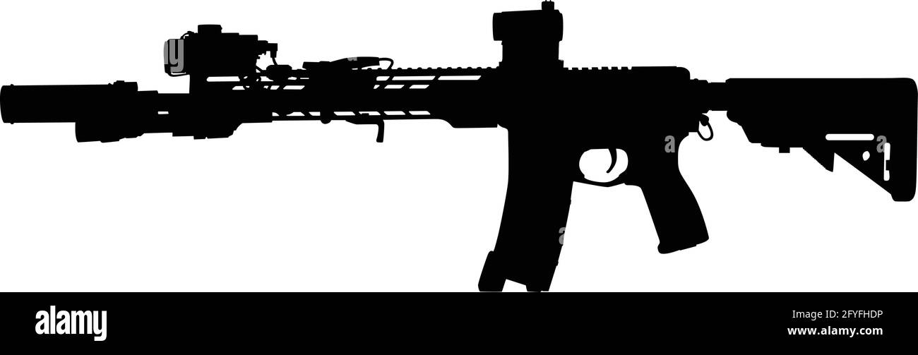 Assault Rifle Silhouette