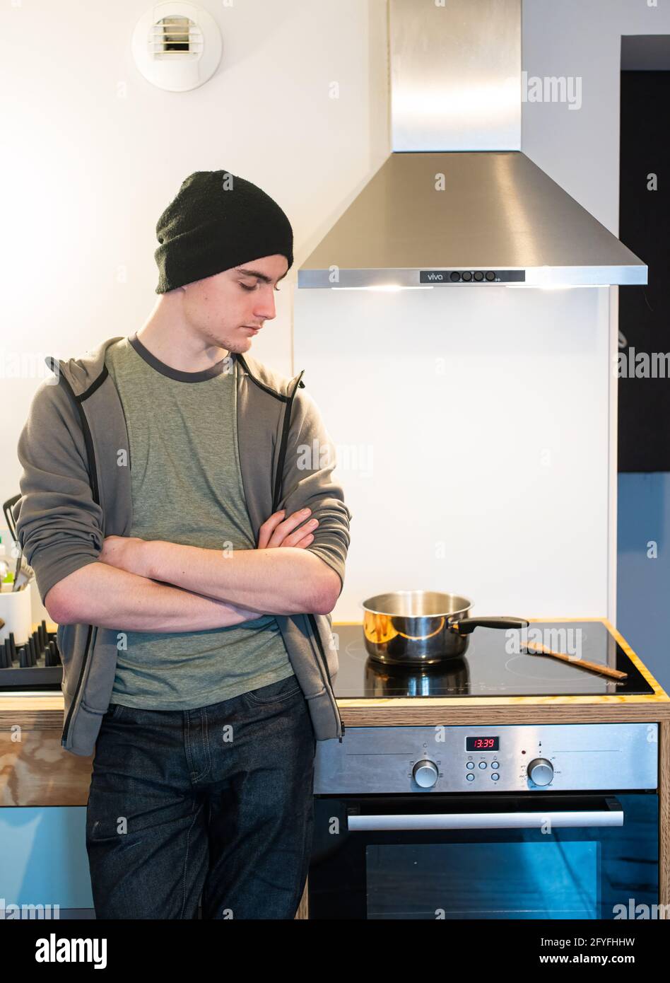 Sad young man, France Stock Photo - Alamy