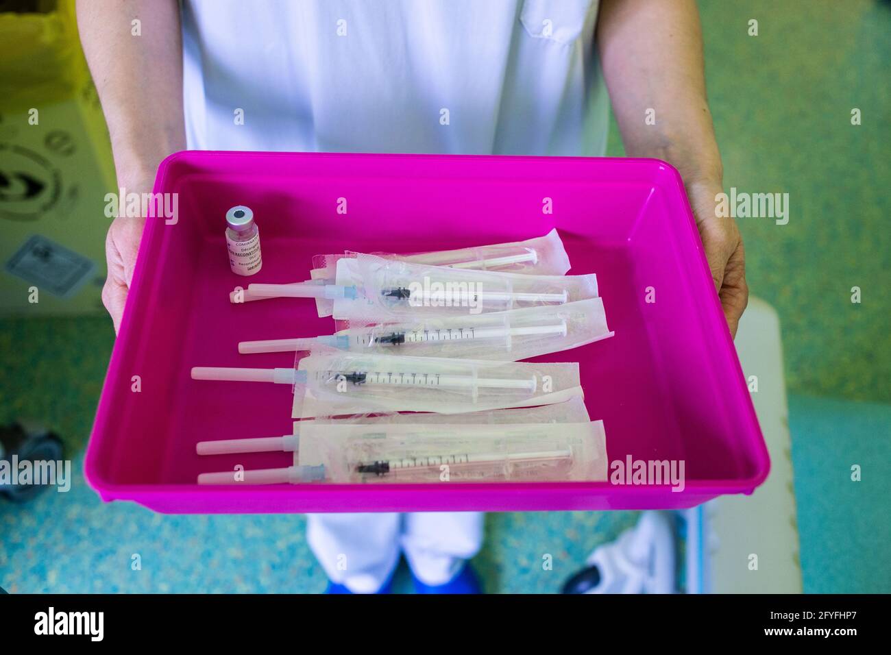 Pfizer-BioNTech BNT162b2 Covid-19 vaccine, France Stock Photo - Alamy