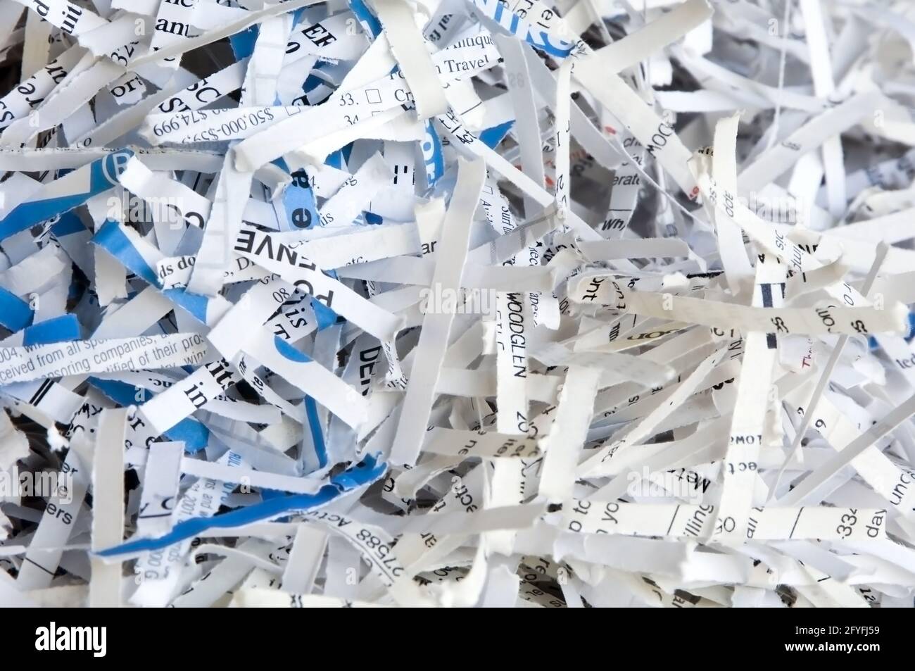 Shredded paper; Shutterstock ID 697543 Stock Photo - Alamy