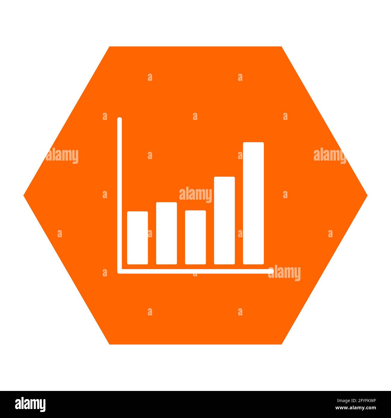 Chart and hexagon Stock Photo - Alamy