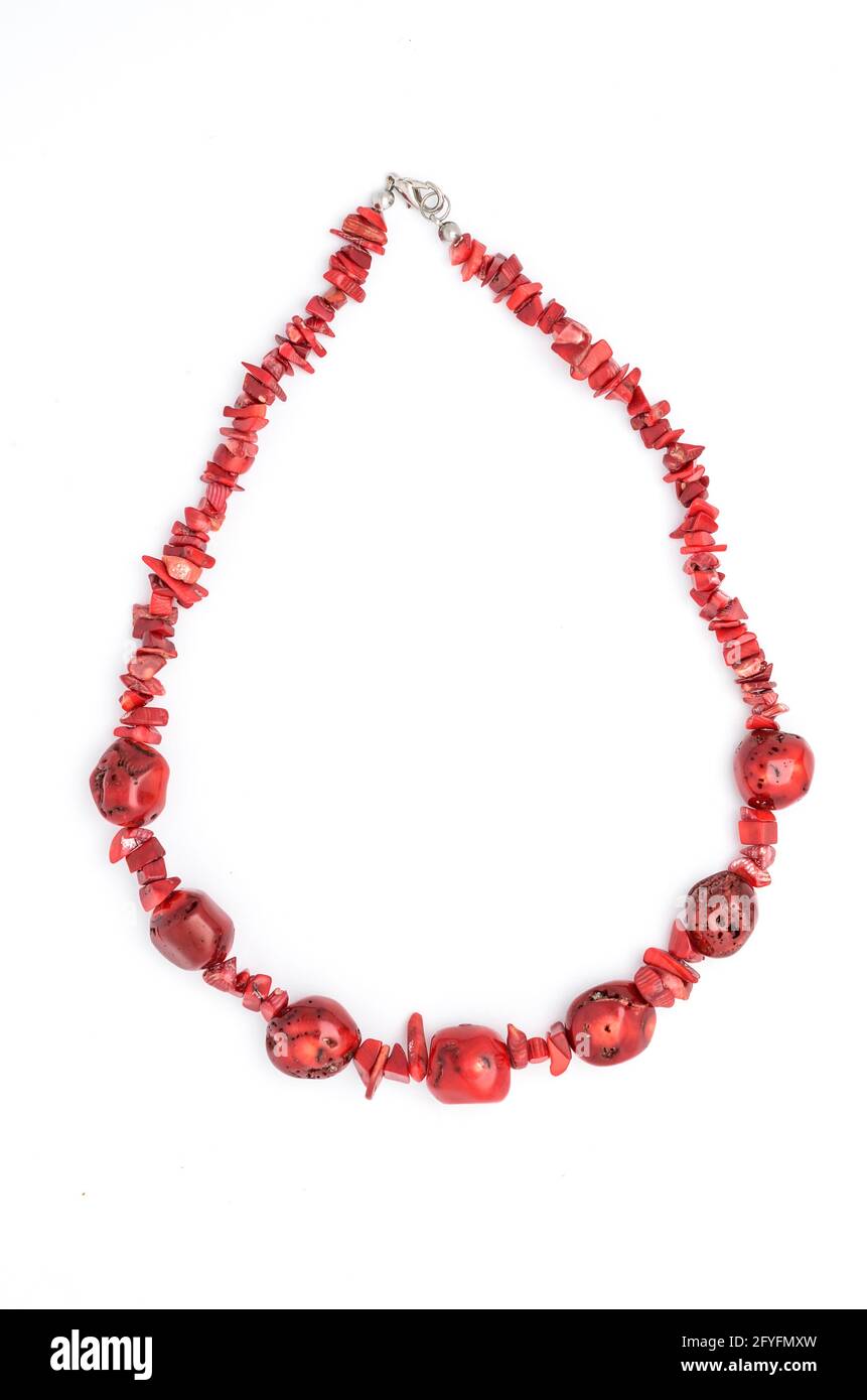 Red coral bead hi-res stock photography and images - Alamy