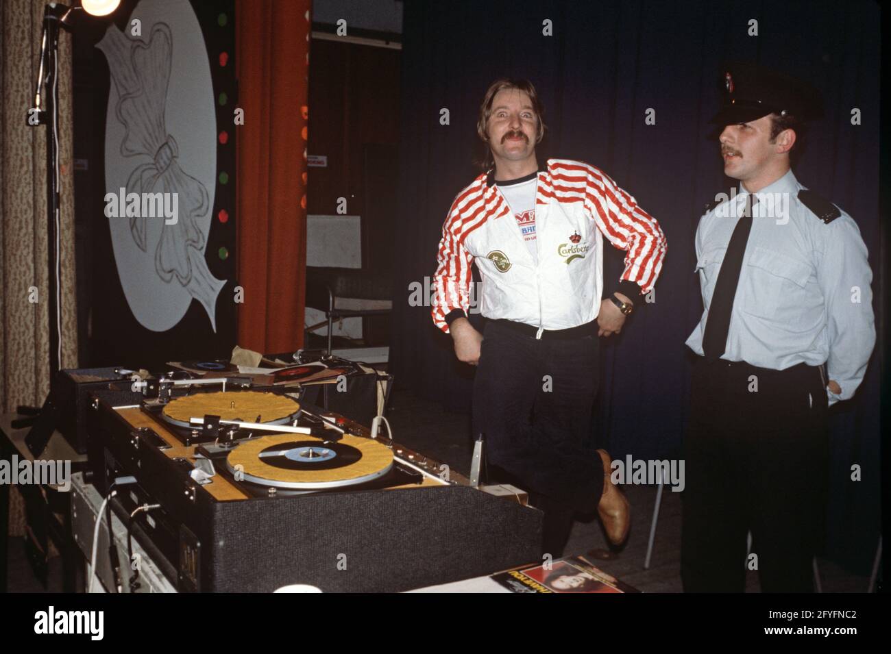 Blue Lamp disco run by the RUC, Royal Ulster Constabulary, for local ...