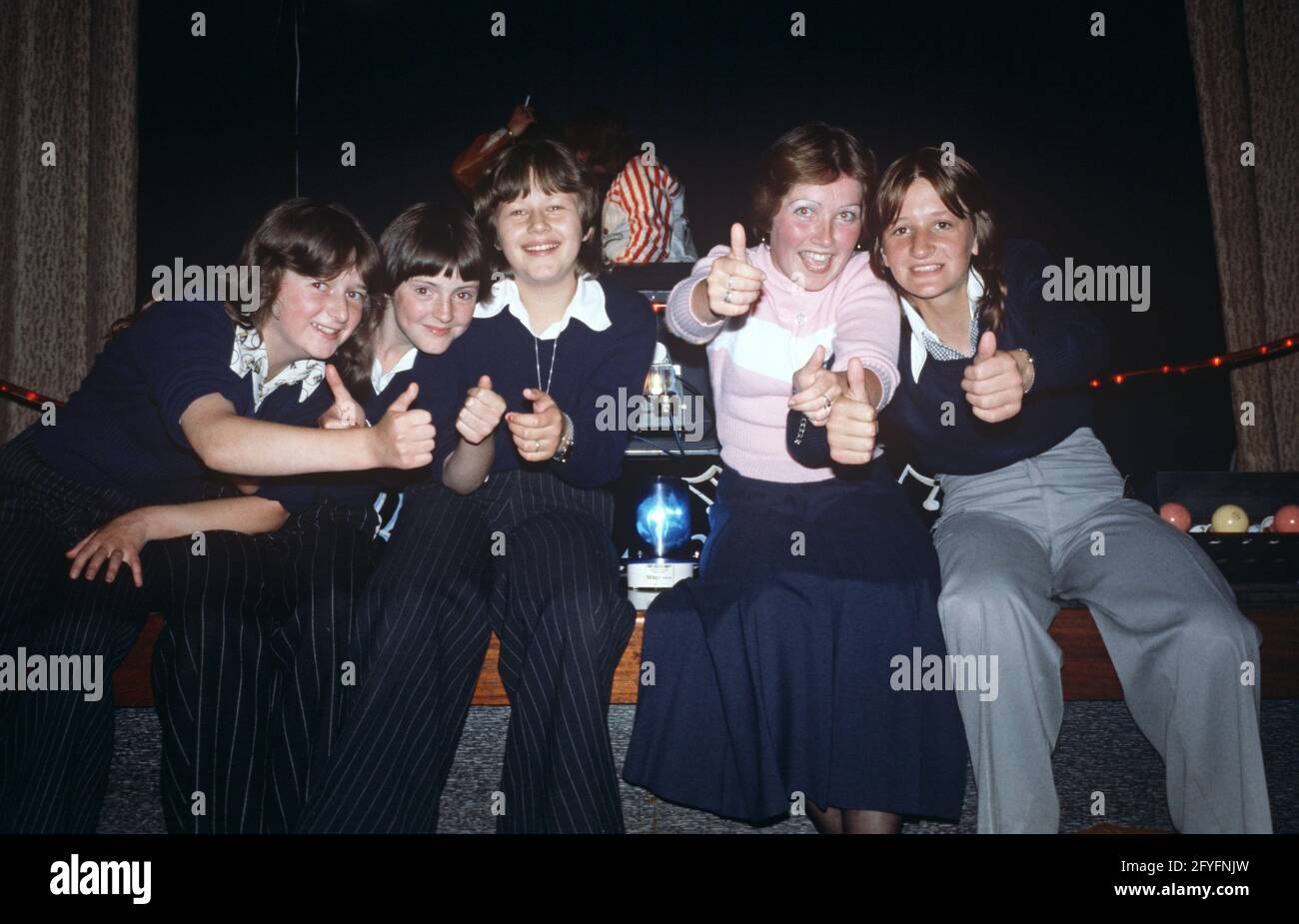 Blue Lamp disco run by the RUC, Royal Ulster Constabulary, for local ...