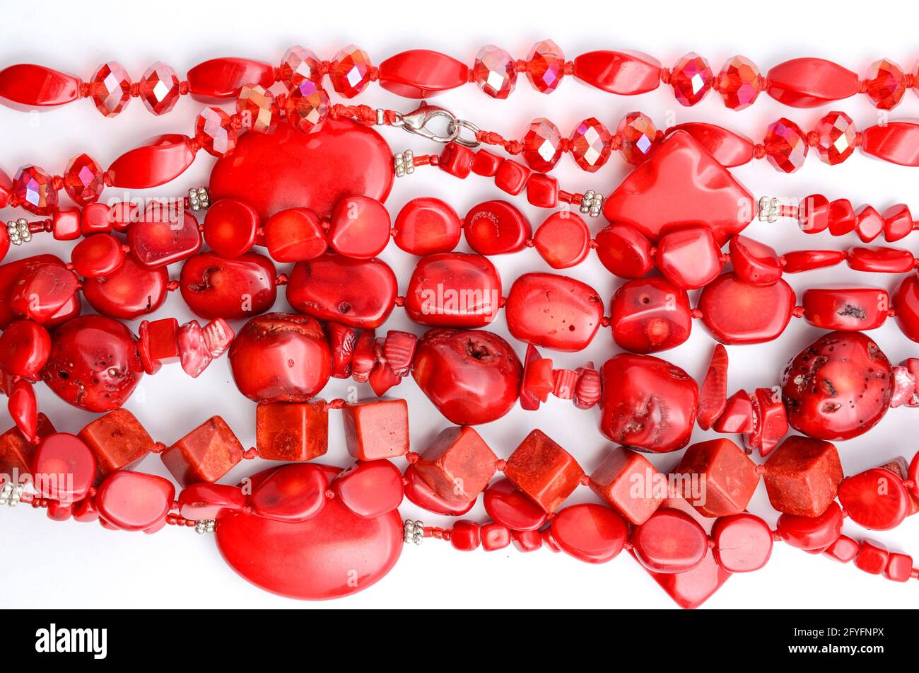 texture of red beads Stock Photo - Alamy