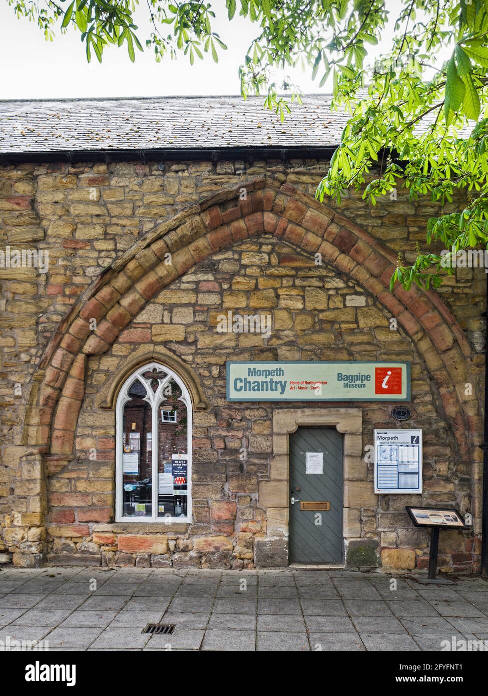 Exterior of Morpeth Chantry and Bagpipe Museum in Northumberland, UK ...