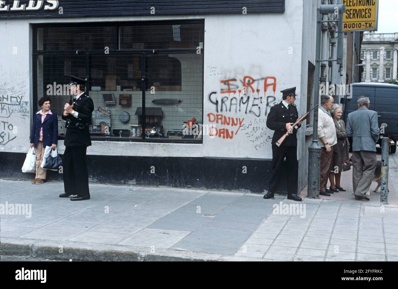 BELFAST, UNITED KINGDOM - SEPTEMBER 1978. RUC, Royal Ulster ...