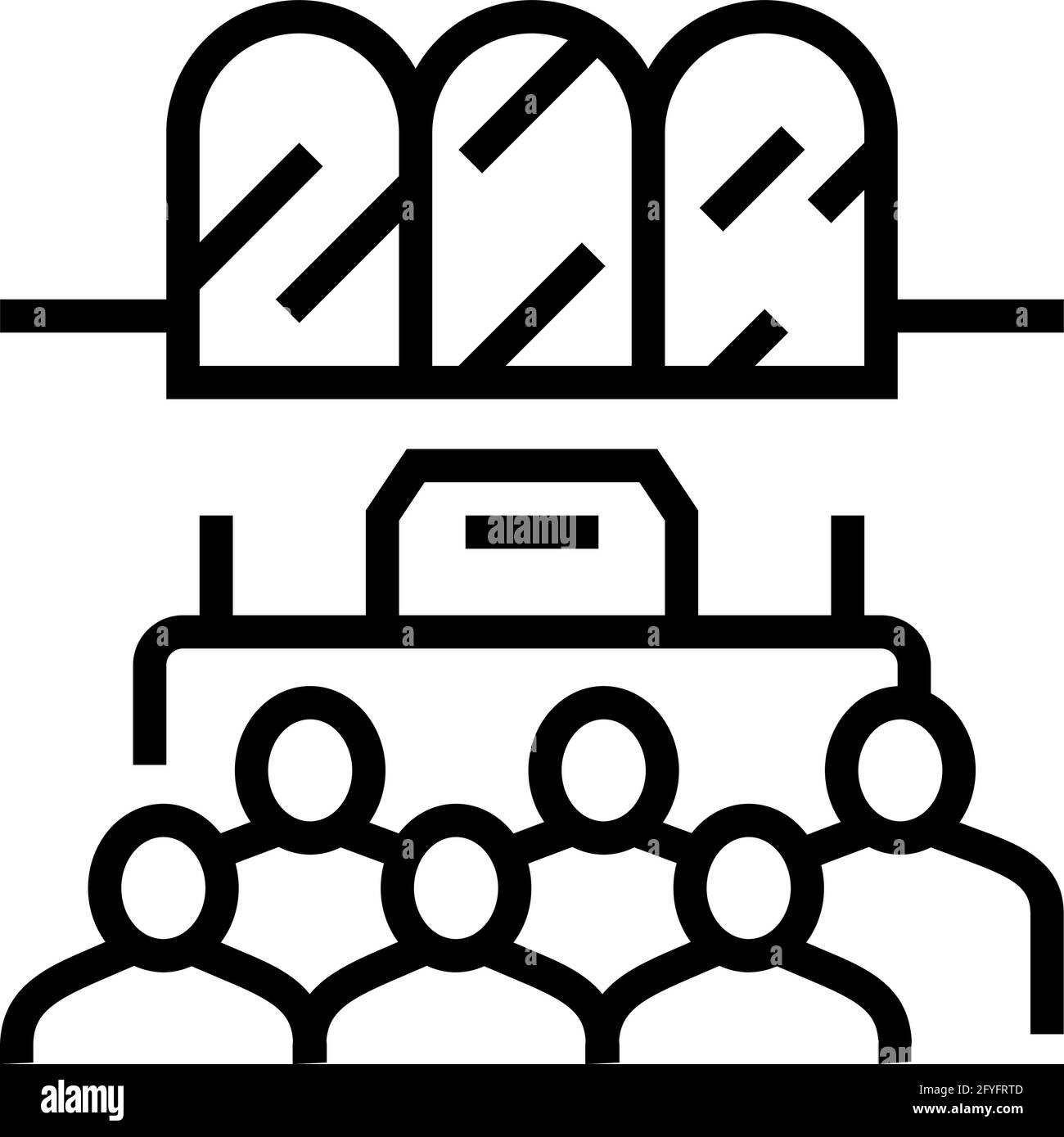 farewell room line icon vector illustration Stock Vector Image & Art ...