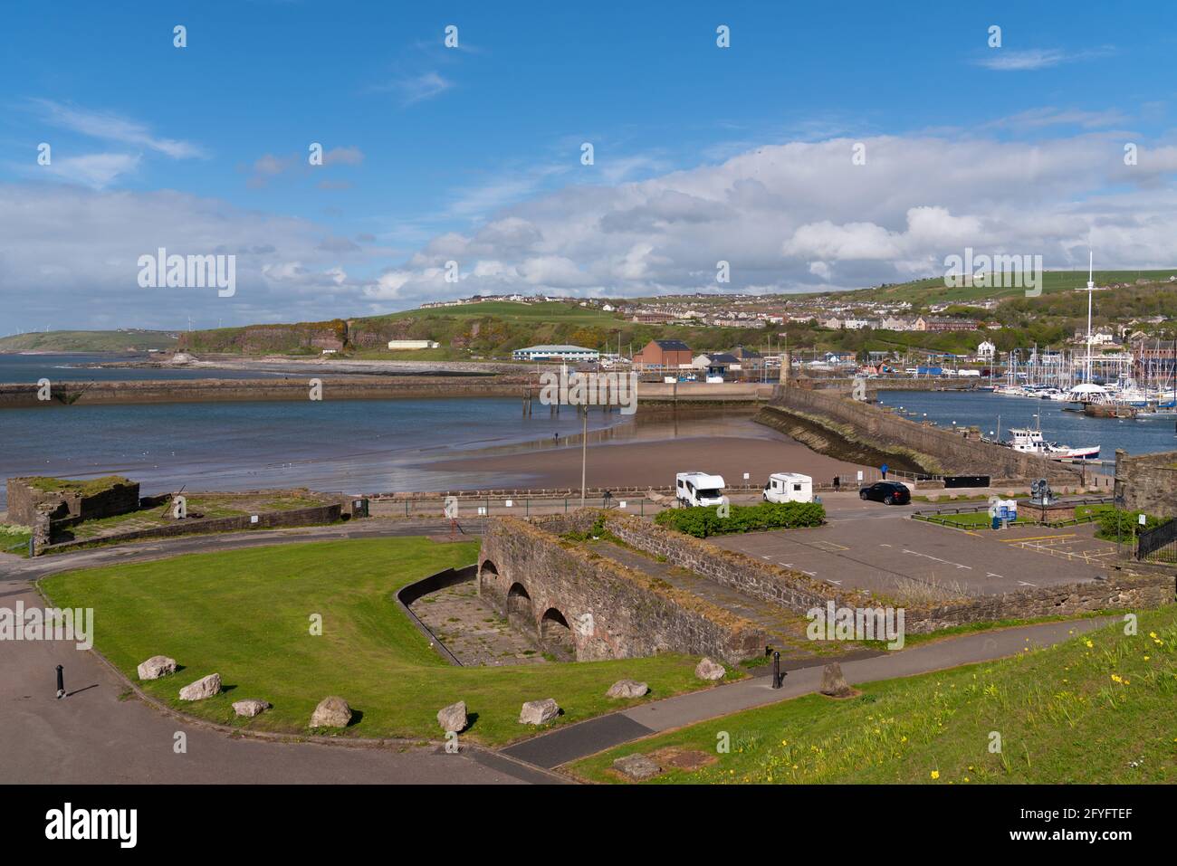 Old quay whitehaven harbour cumbria hi-res stock photography and images ...