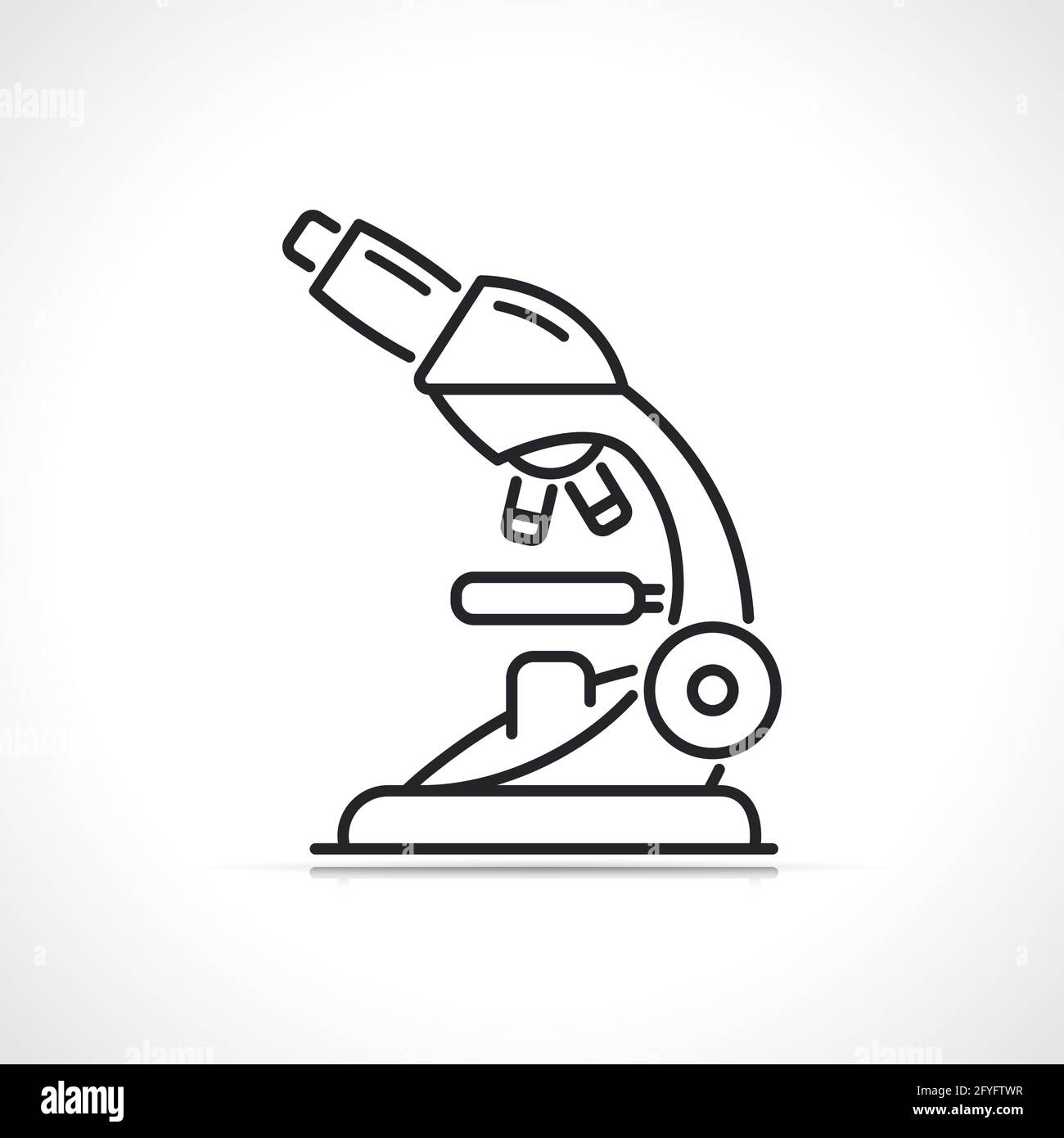 Microscope lab icon hi-res stock photography and images - Alamy