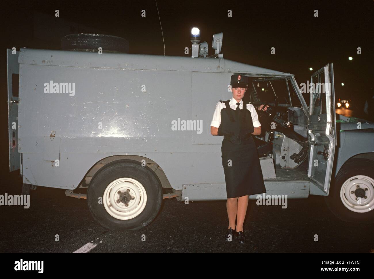 BELFAST, UNITED KINGDOM - SEPTEMBER 1978. RUC, Royal Ulster ...