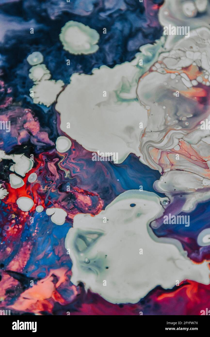 Abstract of mixed paint - great for wallpaper or desktop background ...