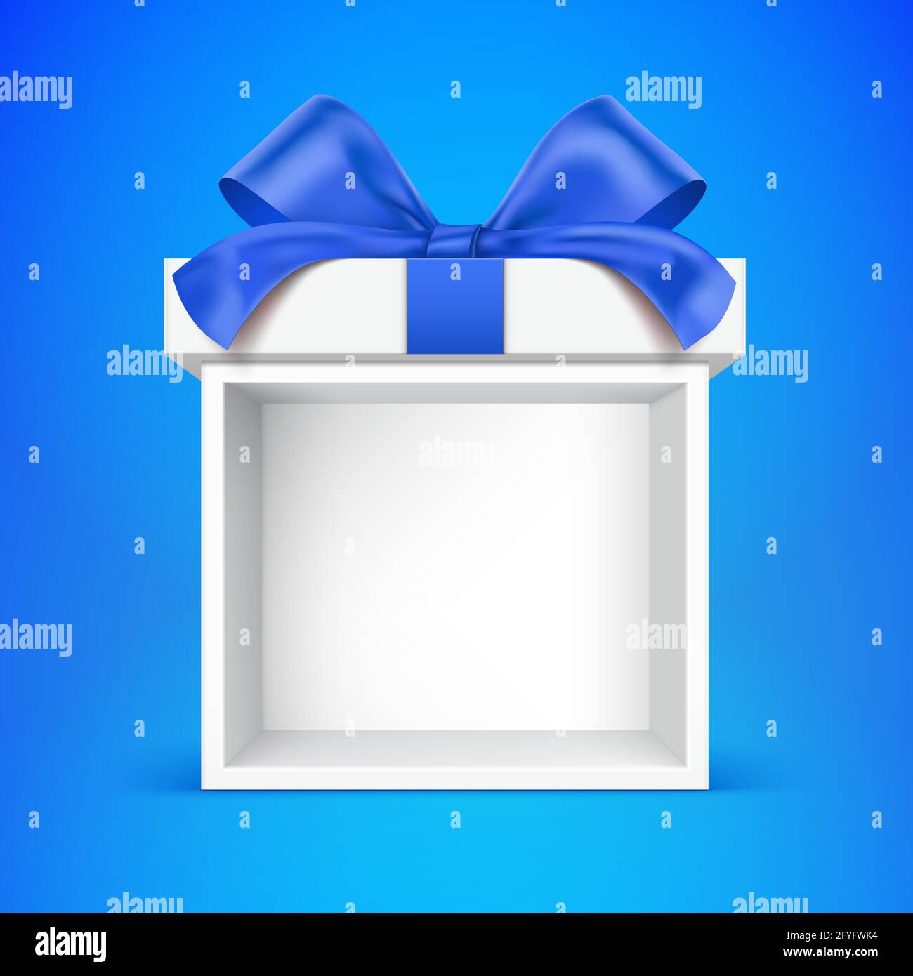 White empty gift box Stock Vector Images - Alamy