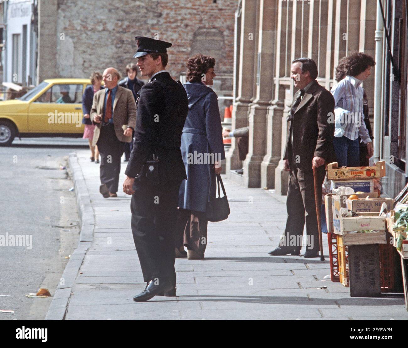 BELFAST, UNITED KINGDOM - SEPTEMBER 1978. RUC, Royal Ulster ...