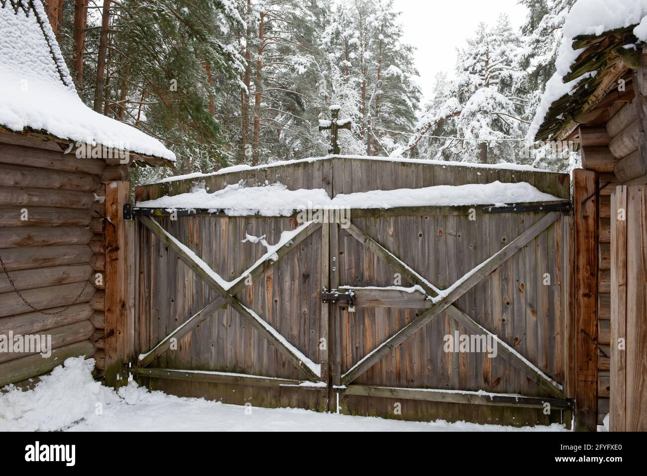 The gates of the temple complex of the Smolensk Icon of the Mother of ...
