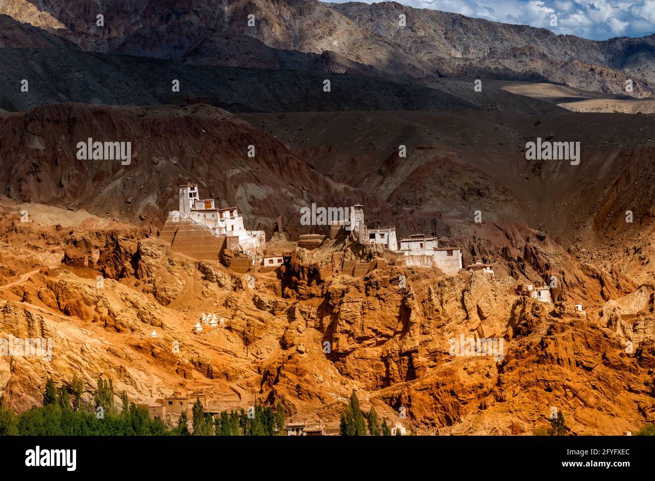 Basgo monastery - built under massive stones and rocks of Leh, Ladakh ...