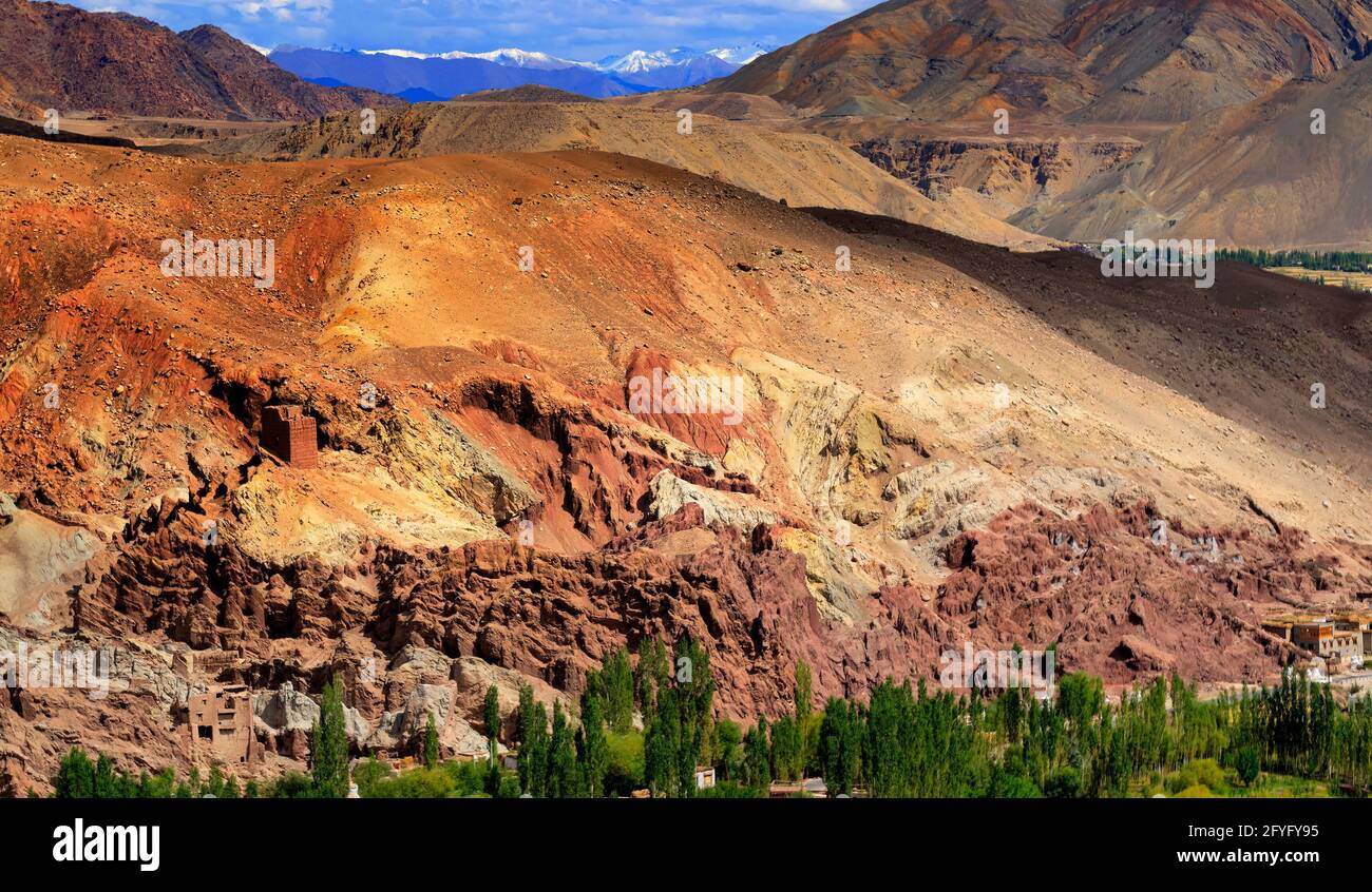 Ruins at Basgo Monastery surrounded with stones and rocks , Ladakh ...