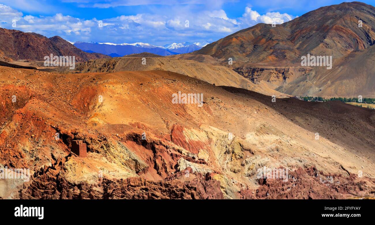 Ruins at Basgo Monastery surrounded with stones and rocks , Ladakh ...
