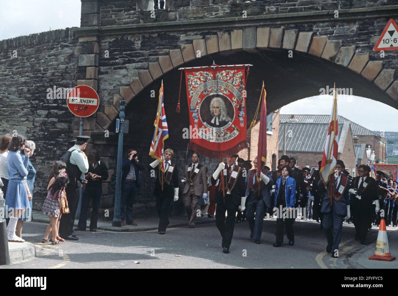 Annual Apprentice Boys of Derry, Ulster Protestant society, parade ...