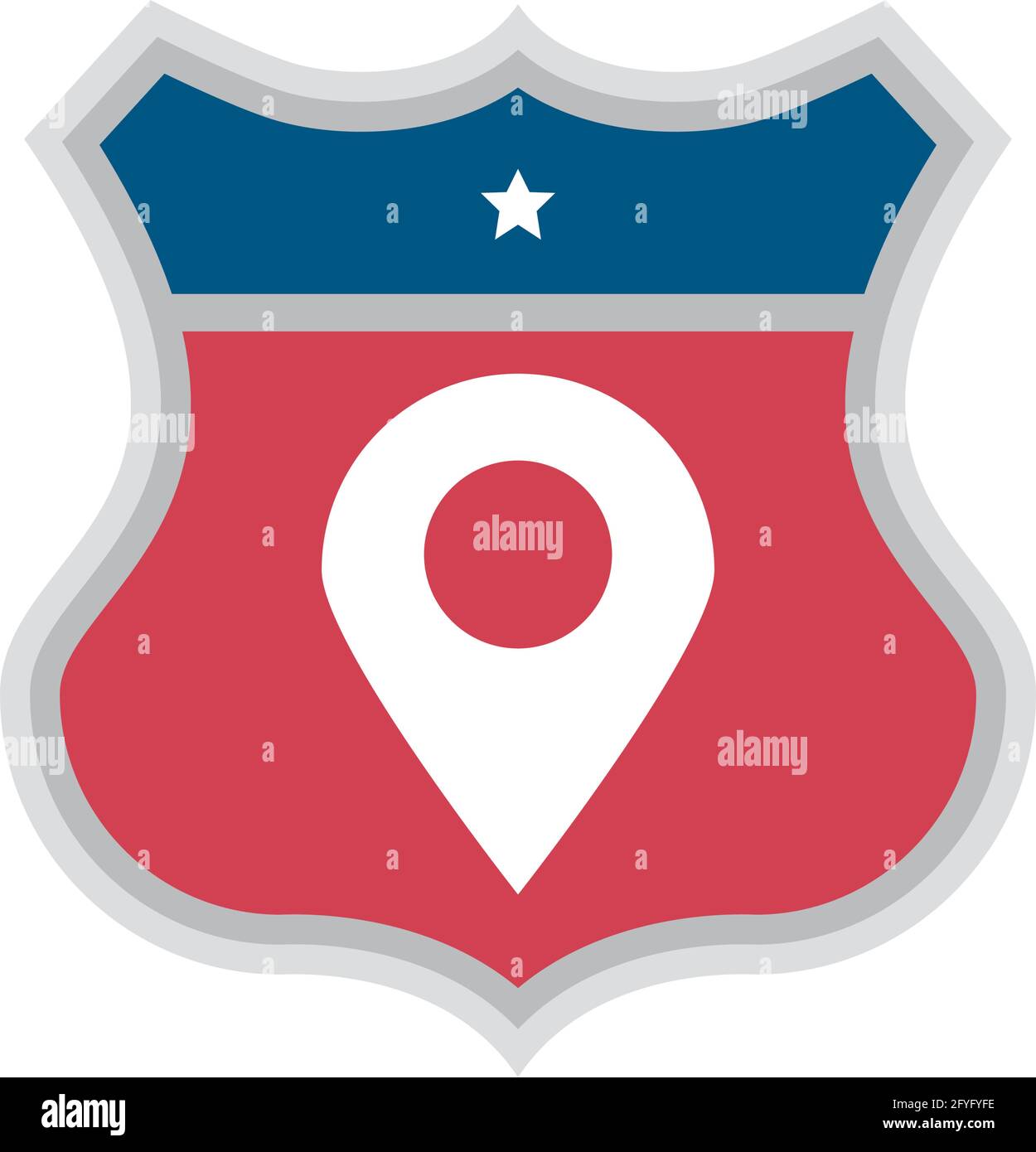 Shield marker Stock Vector Images - Alamy