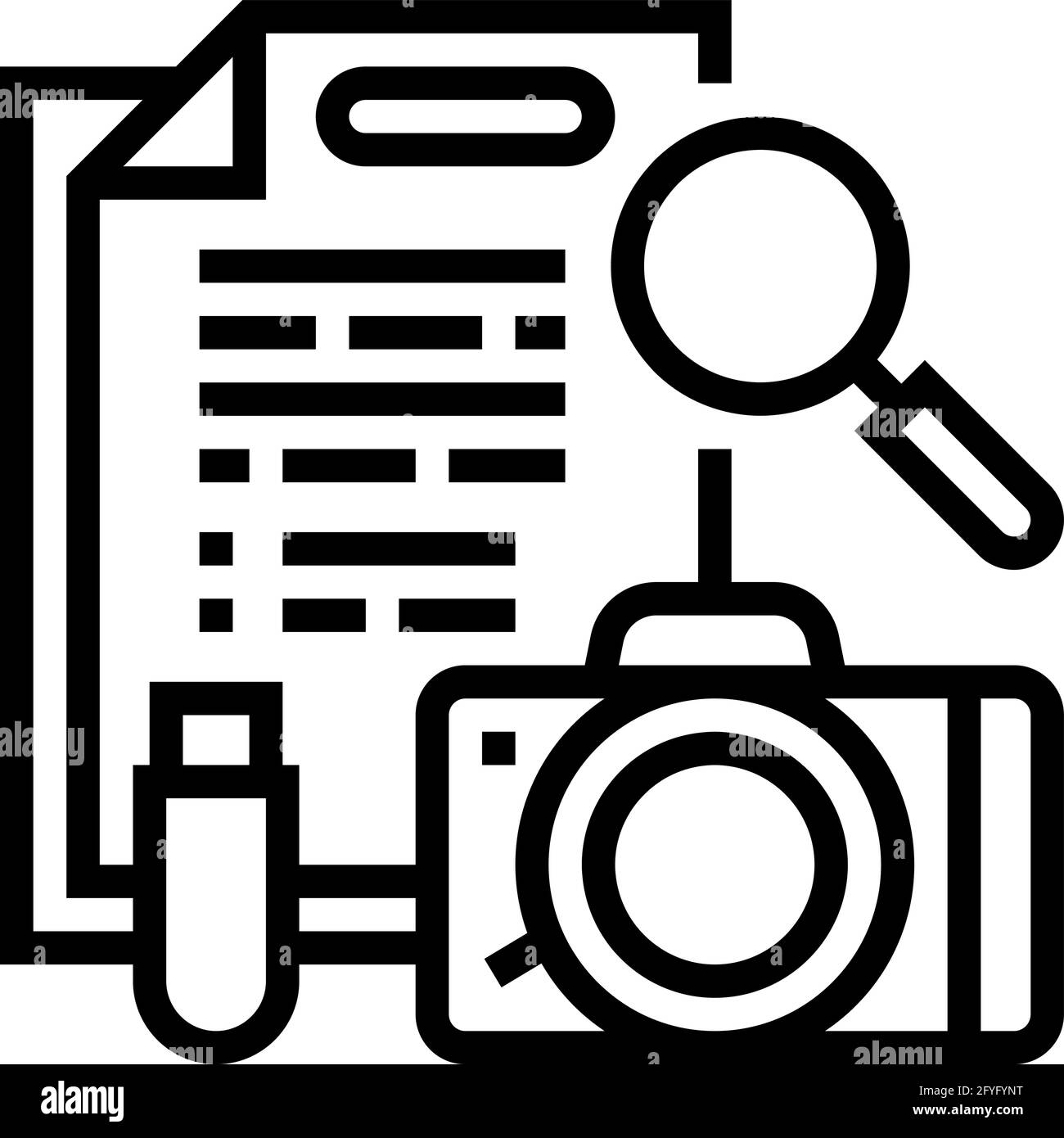 collection of evidence line icon vector illustration Stock Vector Image ...
