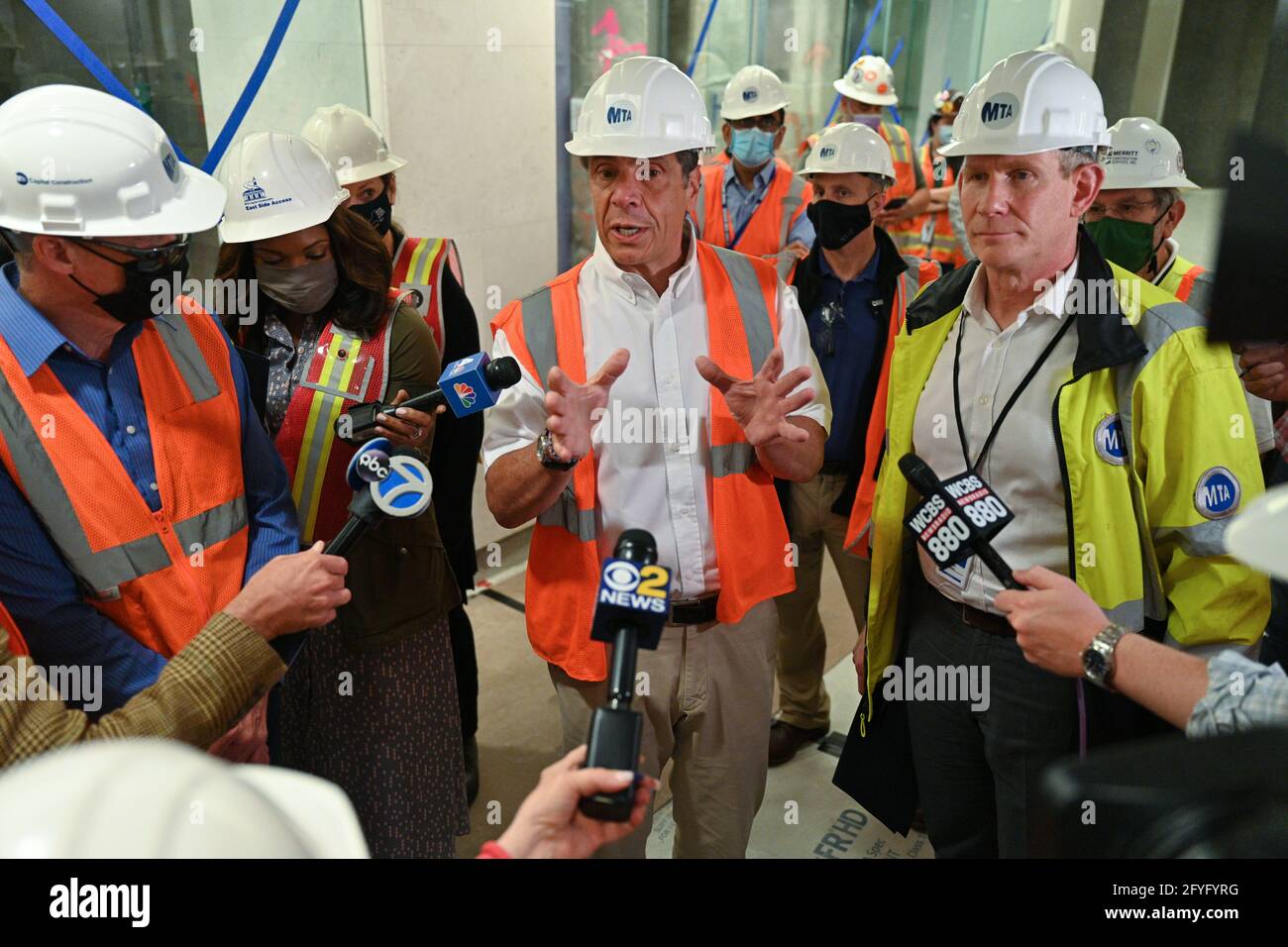 Governor Andrew Cuomo and MTA Chief Development Officer Janno Lieber ...