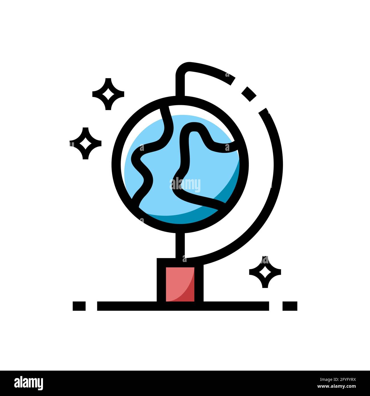 Simple earth globe icon hi-res stock photography and images - Alamy
