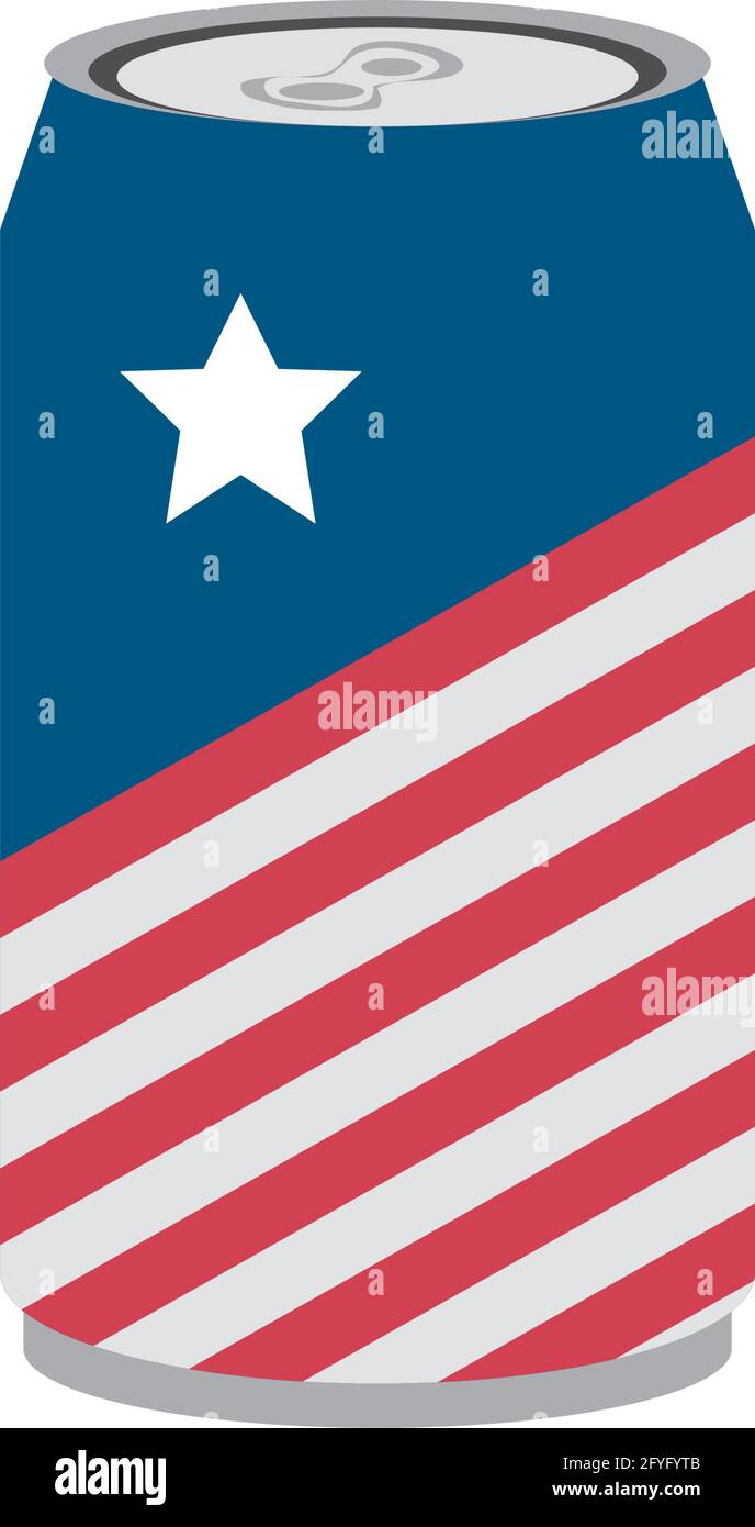 soda with usa flag Stock Vector Image & Art - Alamy