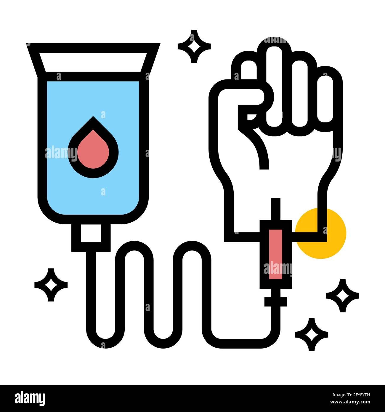 Blood transfusion Vector icon Design Stock Photo - Alamy