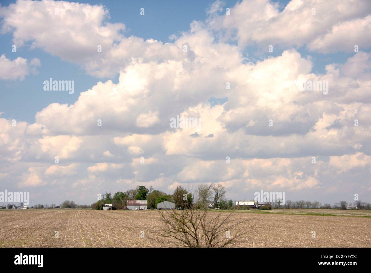 Agricultural land in Ohio, USA. Spring landscape Stock Photo - Alamy
