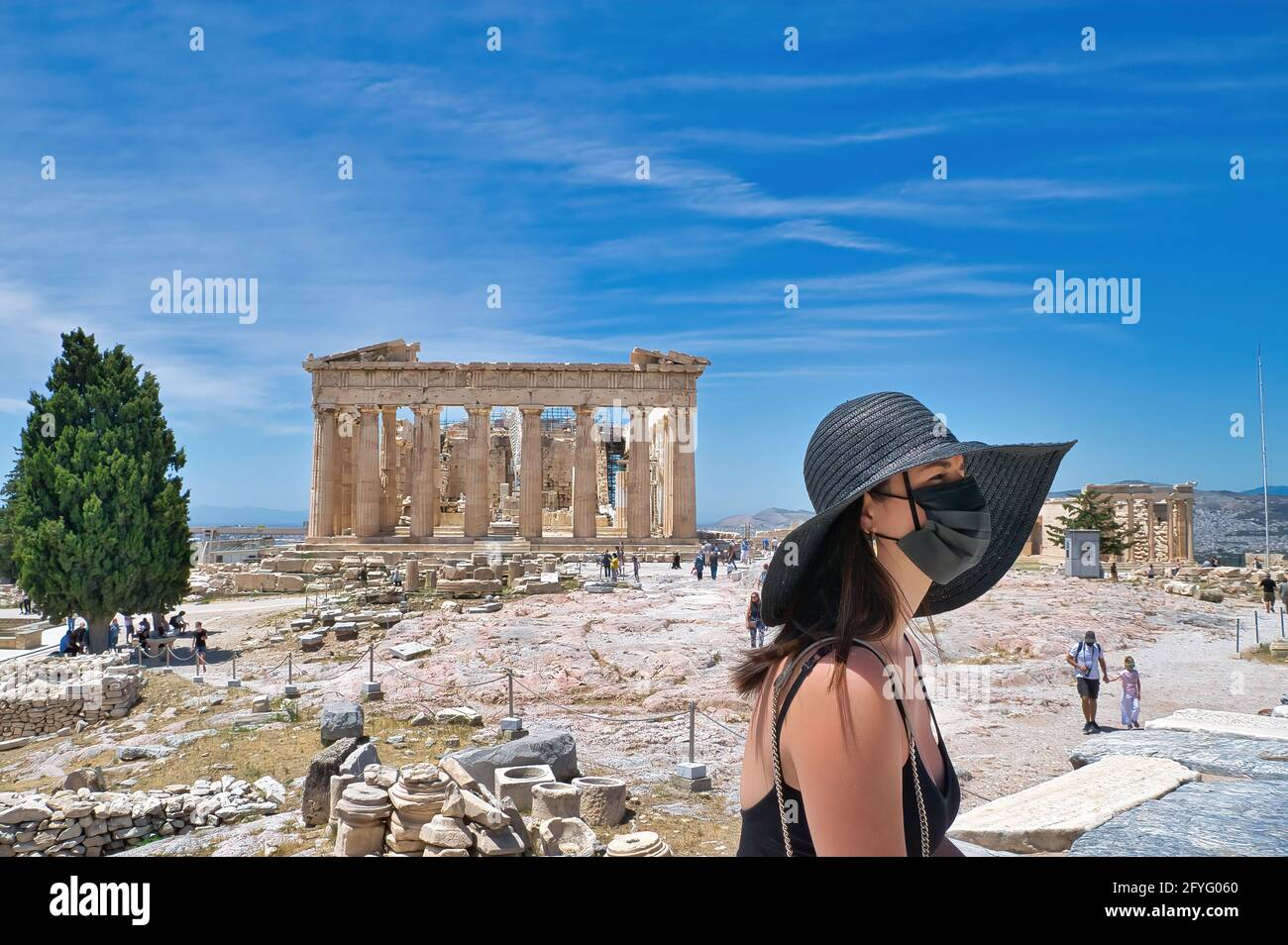 ATHENS, GREECE - May 18, 2021: Acropolis, Parthenon, Athens, Beautiful ...