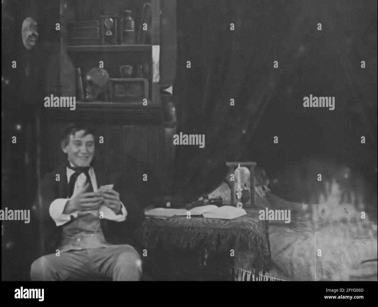 Edisons Frankenstein Vintage screen Stock Photo - Alamy