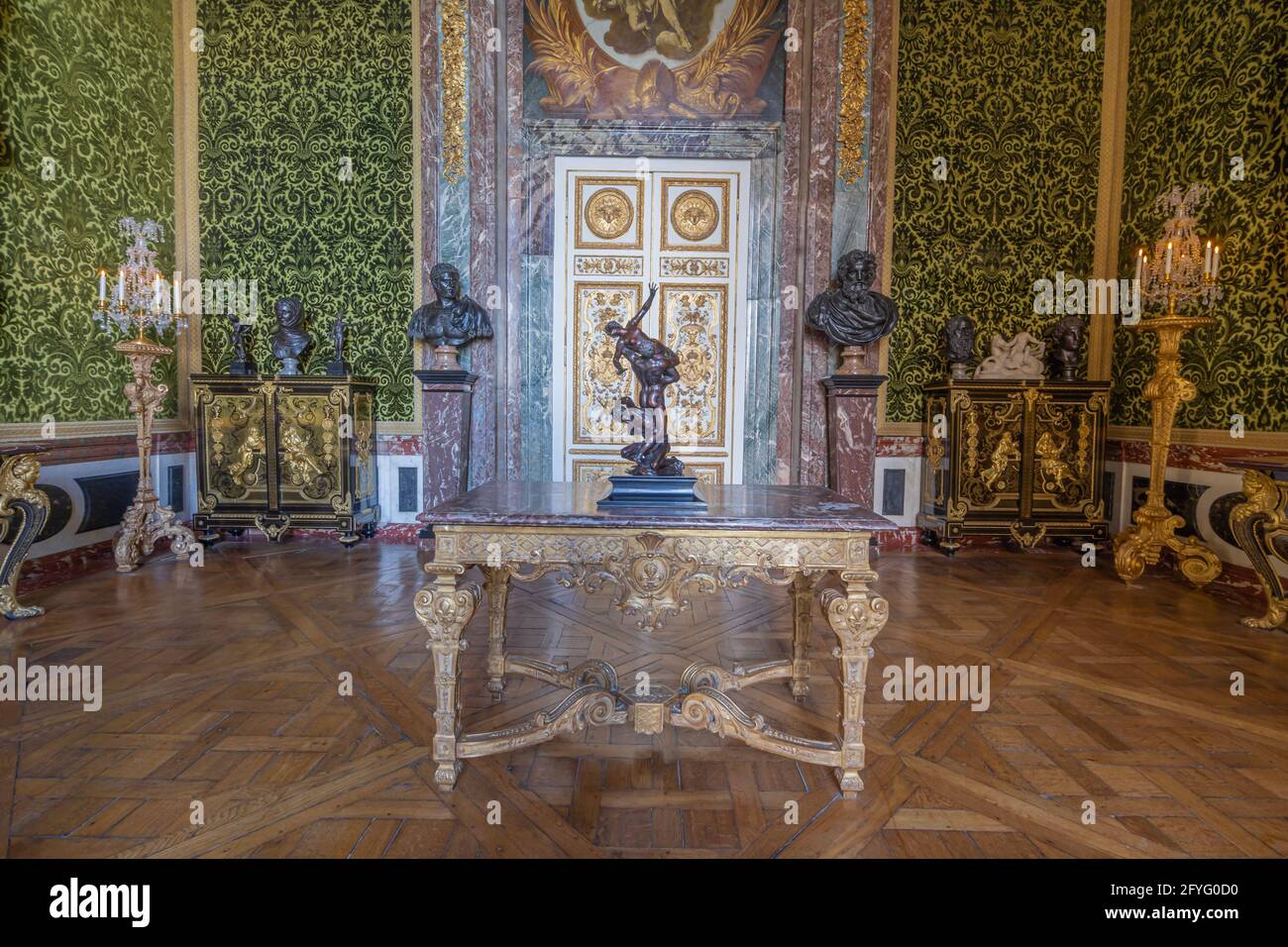 Versailles, France - 19 05 2021: Castle of Versailles. Louis XIV rooms ...