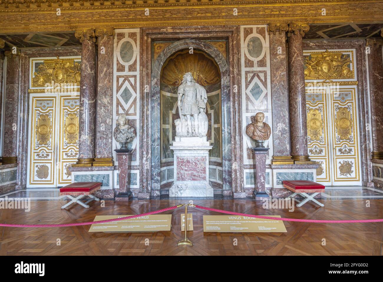 Versailles, France - 19 05 2021: Castle of Versailles. Louis XIV rooms ...