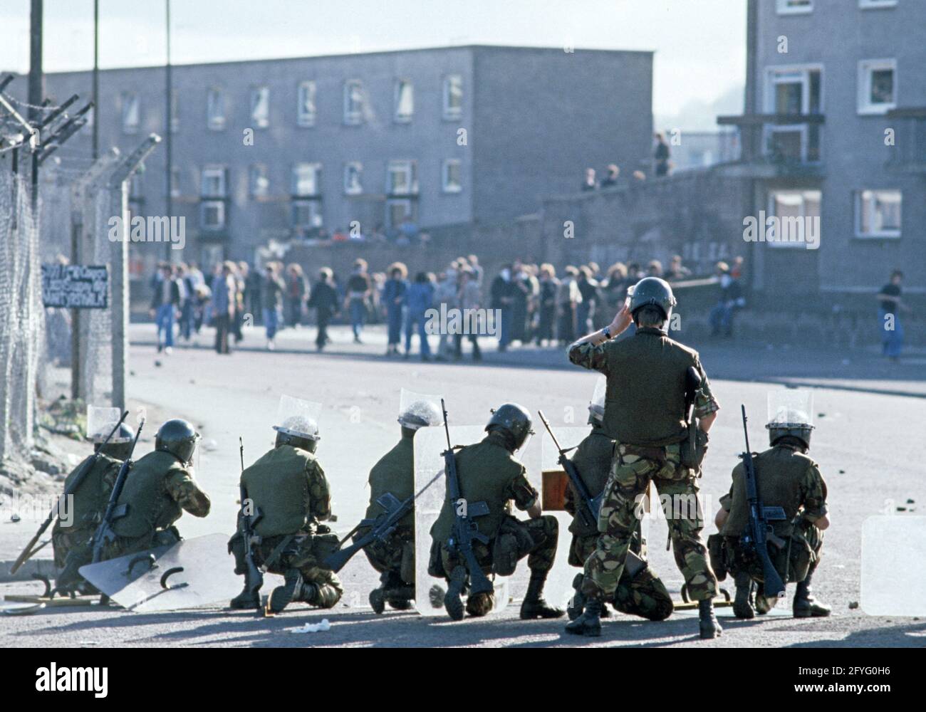 LONDONDERRY/DERRY, UNITED KINGDOM - AUGUST 1975. British Army ...