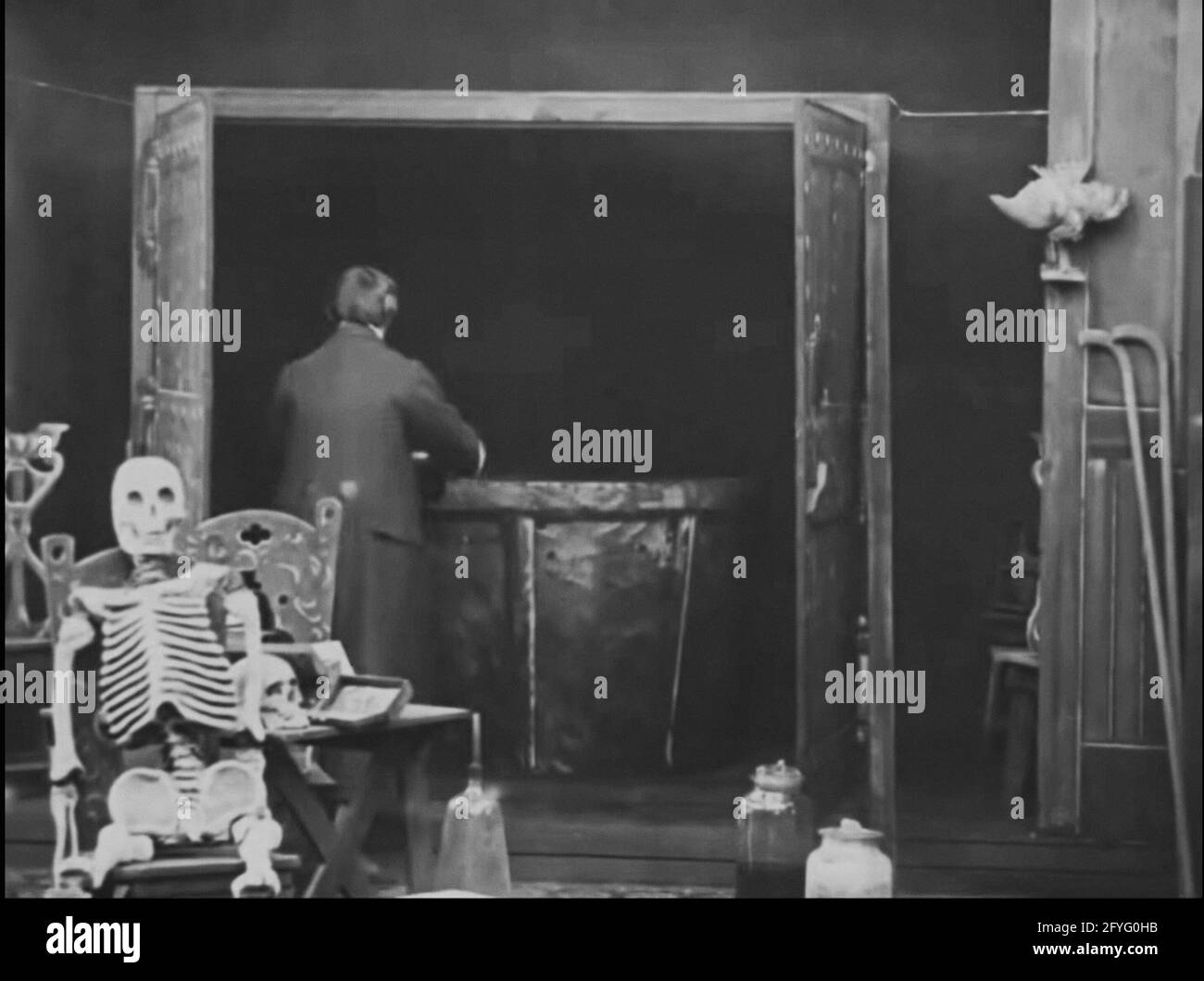 Edisons Frankenstein Vintage screen Stock Photo - Alamy