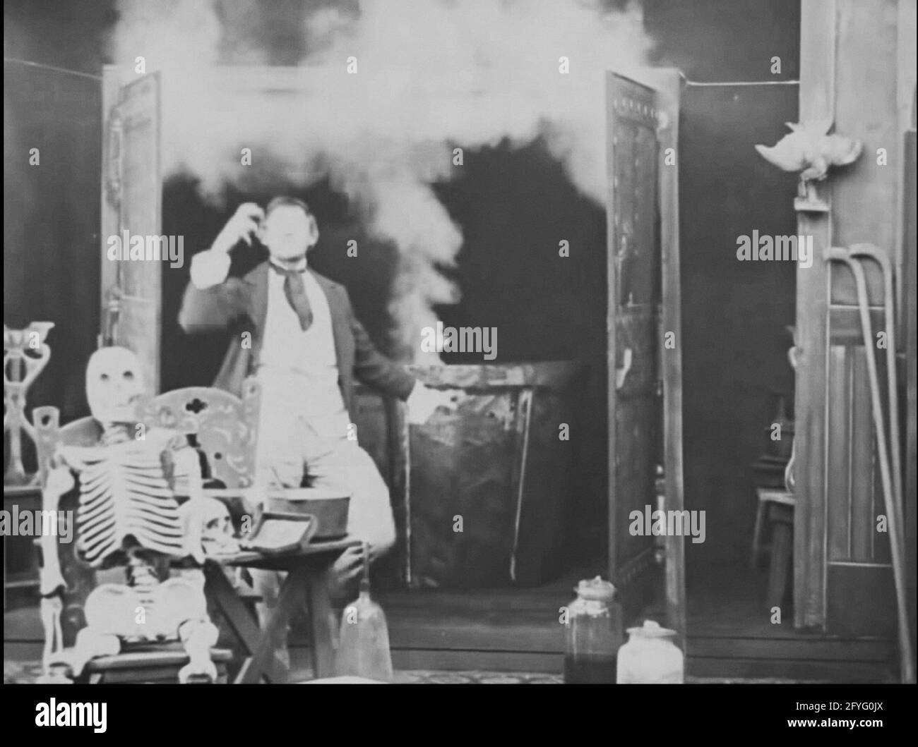 Edisons Frankenstein Vintage screen Stock Photo - Alamy