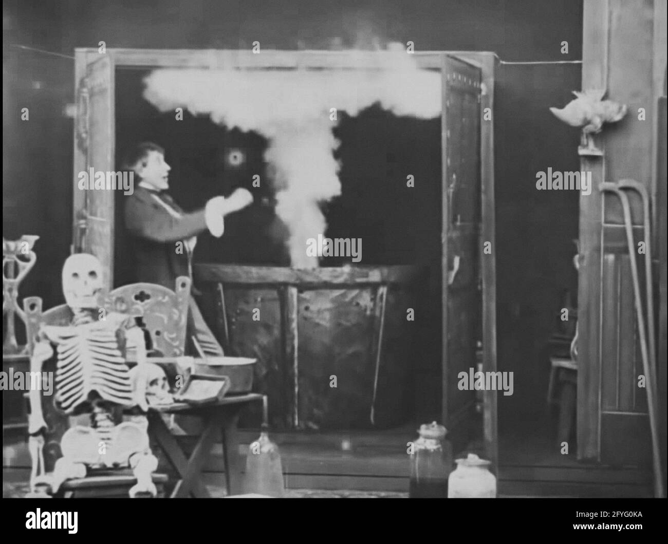 Edisons Frankenstein Vintage screen Stock Photo - Alamy