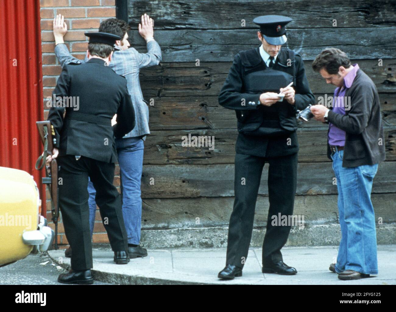 BELFAST, UNITED KINGDOM - SEPTEMBER 1978. RUC, Royal Ulster ...