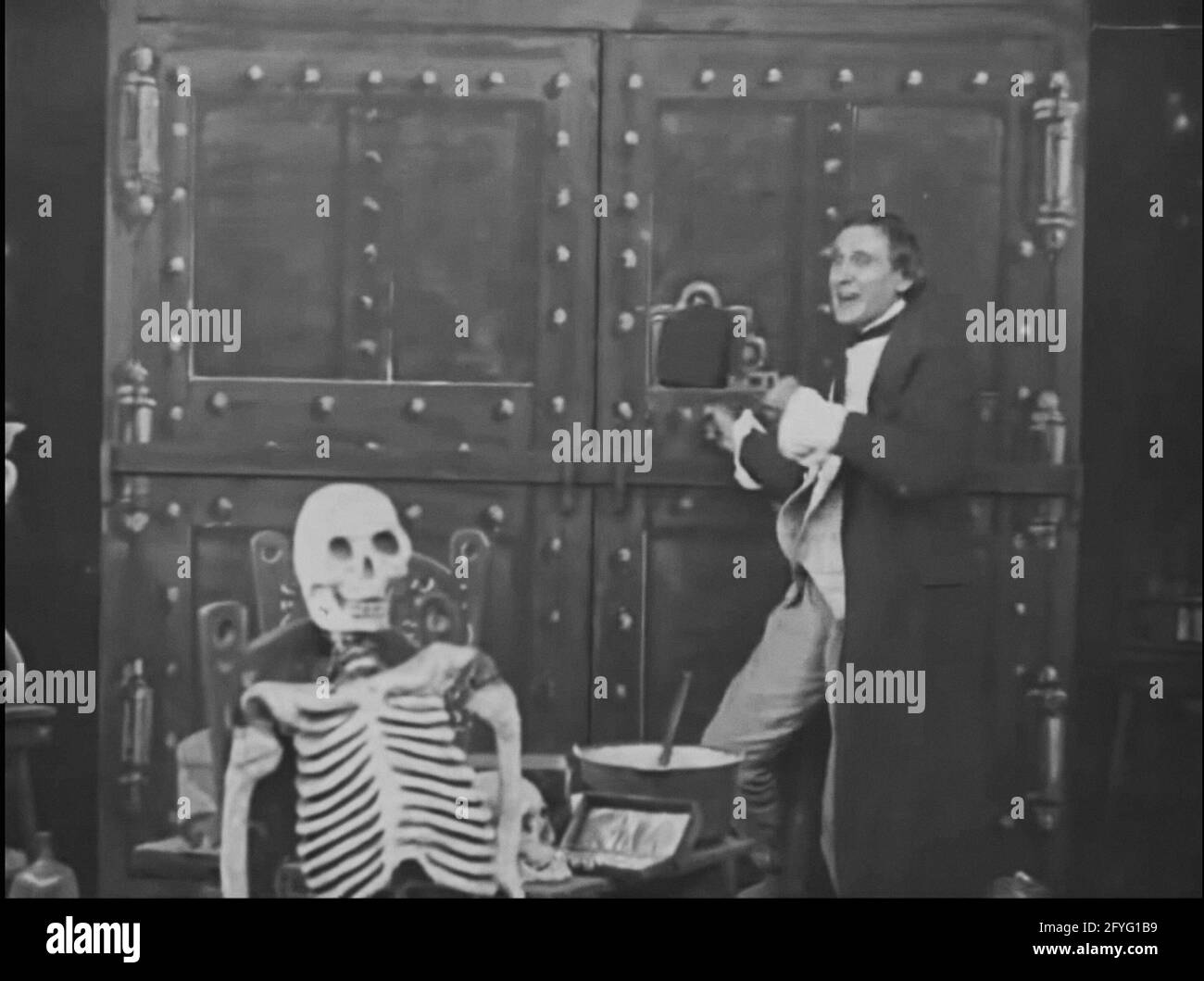 Edisons Frankenstein Vintage screen Stock Photo - Alamy