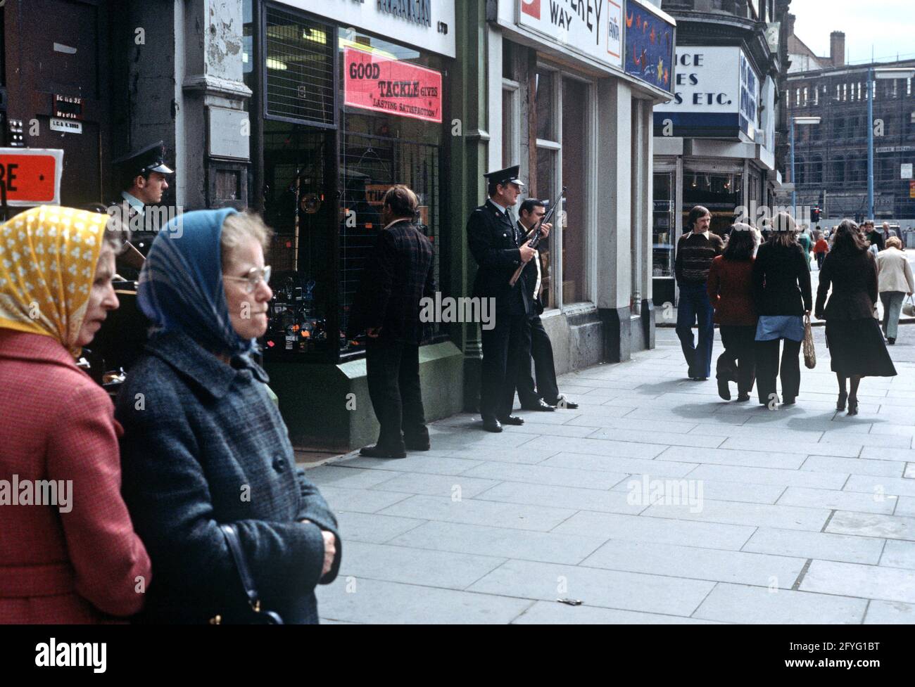 BELFAST, UNITED KINGDOM - SEPTEMBER 1978. RUC, Royal Ulster ...