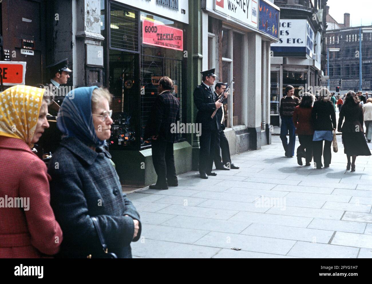 BELFAST, UNITED KINGDOM - SEPTEMBER 1978. RUC, Royal Ulster ...