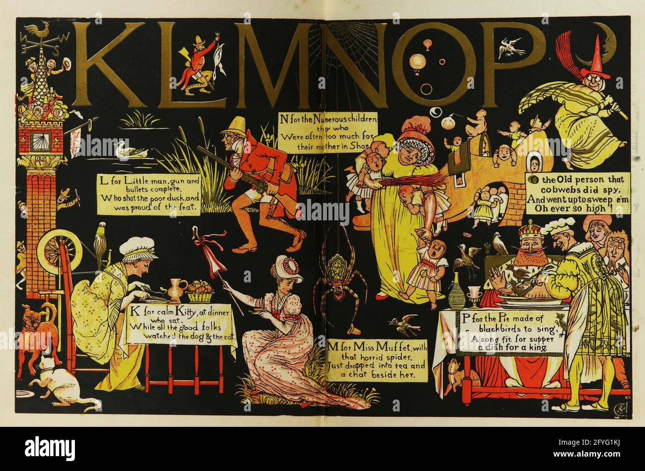 The absurd ABC (Letters K L M N O P )From the Book The Marquis of ...