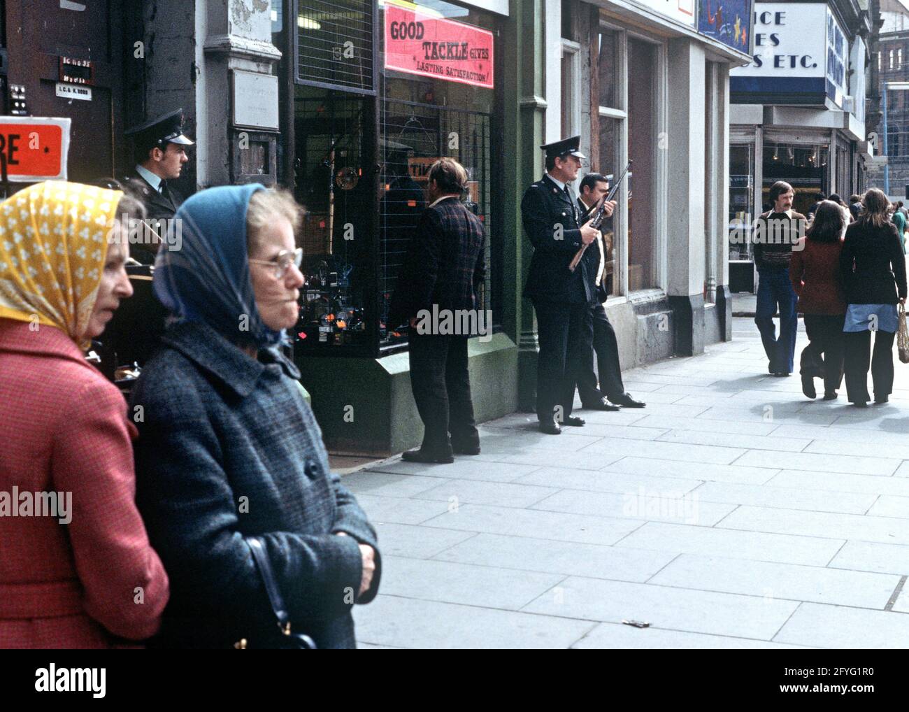 BELFAST, UNITED KINGDOM - SEPTEMBER 1978. RUC, Royal Ulster ...