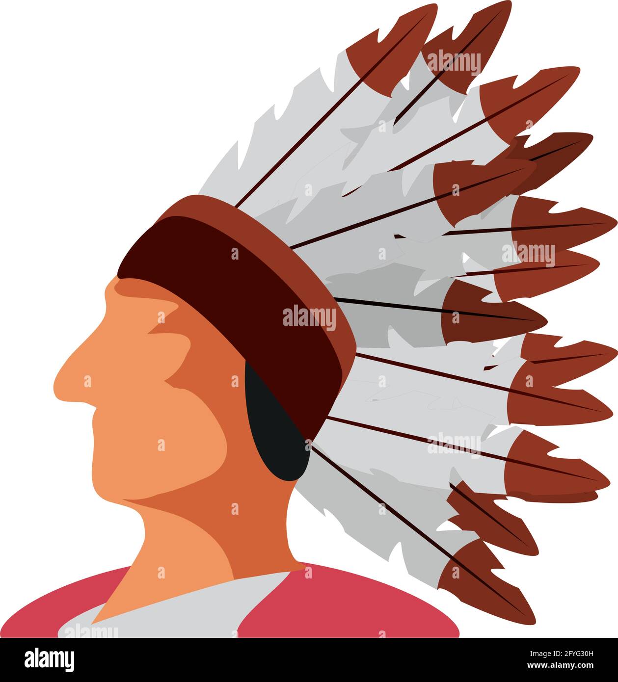 american native head Stock Vector Image & Art - Alamy
