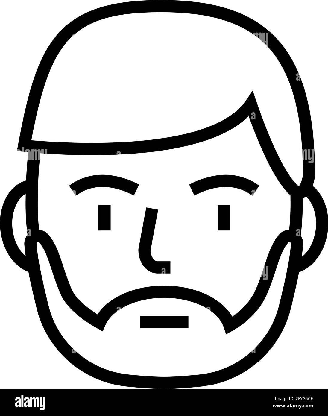 Bearded man and shaving Black and White Stock Photos & Images - Alamy