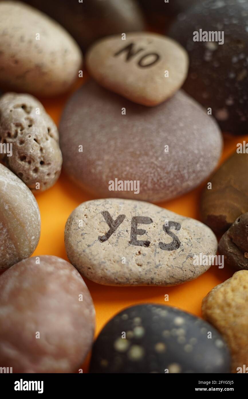 Yes stones hi-res stock photography and images - Alamy