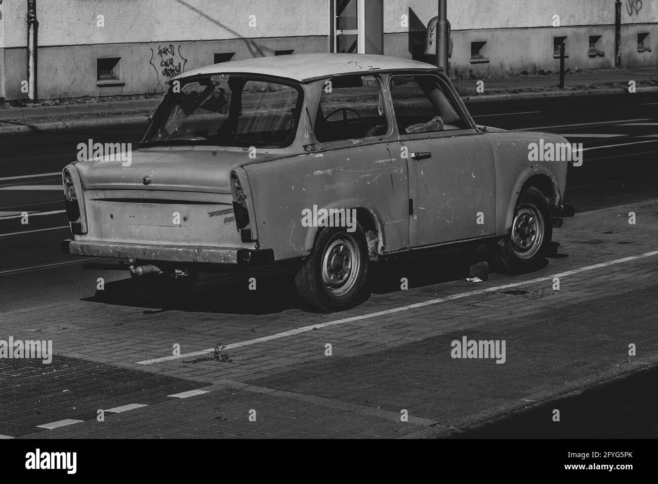 Vintage ddr vehicle Black and White Stock Photos & Images - Alamy