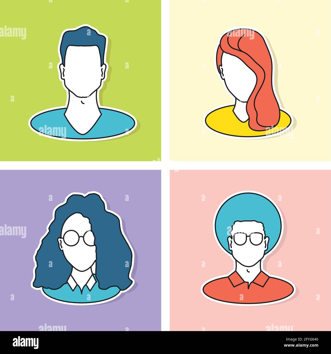 avatar profile people Stock Vector Image & Art - Alamy